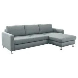 Ecksofa DIE PLANBAR "MP-IN19027 L-Form" Sofas Gr. B/H/T: 265cm x 82cm x 172cm, Microfaser, Ottomane rechts, mit Bettfunktion, blau (ocean) wahlweise mit Bettfunktion, frei im Raum stellbar