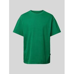 T-Shirt mit geripptem Rundhalsausschnitt Modell 'HARVEY'