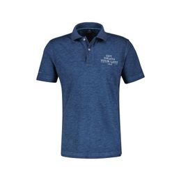 Lerros Poloshirt »Poloshirt mit lässigem Brustprint« STORM BLUE S S Schattierter Farbverlauf
