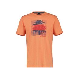 Lerros T-Shirt »Rundhals T-Shirt mit Fotoprint« MELLOW PEACH L L Gerippter Rundhalsausschnitt