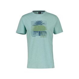 Lerros T-Shirt »Rundhals T-Shirt mit Fotoprint« COASTAL SEA BLUE XL XL Gerippter Rundhalsausschnitt
