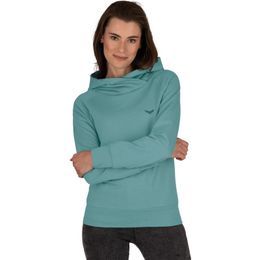 TRIGEMA Sweatshirt »Modischer Hoodie aus Biobaumwolle (kbA)« seegras S S BIO Sweat-Qualität