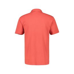 Lerros Poloshirt »Herren Poloshirt in sportiver Waffelpiquéqualität« DEEP CORAL RED XL XL Polokragen mit Knopfleiste