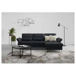 Ecksofa Inosign "Palm Beach L-Form", blau (dunkelblau), B:269cm H:89cm T:175cm, 100%Polyester, Sofas, Federkern, mit Sitztiefenverstellung, wahlweise mit Bettfunktion