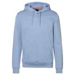 Kapuzensweatshirt BOSS ORANGE "Wetalk" Gr. L, blau (open blue470) Herren Sweatshirts mit gesticktem BOSS Markenlabel