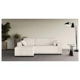 Ecksofa Home Affaire "TAMMO" Sofas Gr. B/H/T: 233cm x 80cm x 162cm, Cord, Recamiere links, beige (creme) L-Form