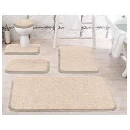 Badematte Grund Badematten Gr. rechteckig (80cm x 140cm),, beige (champagner)