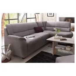 Sit & More Ecksofa SIT & MORE "Pandora L-Form" Sofas Gr. B/H/T: 251cm x 91cm x 176cm, Luxus-Microfaser, Ottomane rechts, mit Bettfunktion-mit Bettkasten, grau wahlweise mit Bettfunktion und Bettkasten