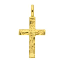 Adelia´s Ketten-Anhänger ADELIA´S "333 Gold Kreuz Anhänger" Schmuckanhänger Gr. Gelbgold 333, goldfarben (gold) Damen Goldschmuck für & Herren