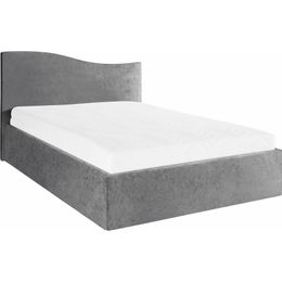 Polsterbett, grau, B:132cm L:210cm, Bezug Bett: wahlweise Kunstleder oder Microfaser (100% Polyester);Bonnell-Federkernmatratze: 51% Polypropylen, 39% Polyester und 10% Baumwolle;Kaltschaummatratze: 100% Polyester, Bezug abnehm- und waschbar bis 60C, Westfalia Schlafkomfort, Betten, Polsterbett ohne Bettkasten Polsterbett, inkl. Bettkasten bei Ausführung mit Matratze