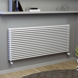 XIMAX Designheizkörper "Gamba Slim Duplex Horizontal, 610 mm x 1000 mm" Heizkörper 1075 Watt, Weiß Gr. B/H/T: 100cm x 61cm x 7,4cm, seidenmatt, weiß