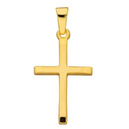 Adelia´s Ketten-Anhänger ADELIA´S "333 Gold Kreuz Anhänger" Schmuckanhänger Gr. Gelbgold 333, goldfarben (gold) Damen Goldschmuck für & Herren