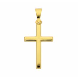 Adelia´s Ketten-Anhänger ADELIA´S "585 Gold Kreuz Anhänger" Schmuckanhänger Gr. Damen, Gelbgold 585, goldfarben (gold) Damen Anhänger Goldschmuck für & Herren