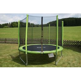 Gartentrampolin Stamm Sports "SS-GT" Trampoline Gr. Ø 305 cm, grün (schwarz, grün) Trampoline inkl. Sicherheitsnetz