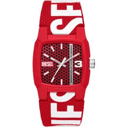 Solaruhr Diesel "CLIFFHANGER, DZ2168" Armbanduhren rot (rot, weiß) Herren Hochzeitsmode Armbanduhr, Herrenuhr
