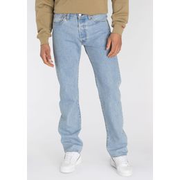 Levi's Straight-Jeans LEVI'S "501 ORIGINAL" Gr. 29, Länge 32, blau (canyon moon) Herren Jeans Straight Fit mit Markenlabel Bestseller