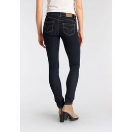 Skinny-fit-Jeans Arizona "Shaping" Gr. 34, N-Gr, blau (rinsed) Damen Jeans Röhrenjeans Mid Waist