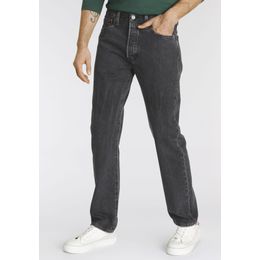 Levi's Straight-Jeans LEVI'S "501 ORIGINAL" Gr. 36, Länge 30, schwarz (black worn in) Herren Jeans Straight Fit mit Markenlabel Bestseller