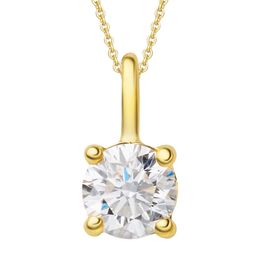 Ketten-Anhänger ONE ELEMENT "0.25 ct Diamant Brillant Anhänger aus 585 Gelbgold" Schmuckanhänger Gr. 0.25 ct mit Diamant, Gelbgold 585-Diamanten, goldfarben (gold) Damen Gold Schmuck