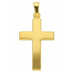 Adelia´s Ketten-Anhänger ADELIA´S "333 Gold Kreuz Anhänger" Schmuckanhänger Gr. Damen, Gelbgold 333, goldfarben (gold) Damen Anhänger Goldschmuck für & Herren