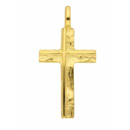 Adelia´s Ketten-Anhänger ADELIA´S "585 Gold Kreuz Anhänger" Schmuckanhänger Gr. Damen, Gelbgold 585, goldfarben (gold) Damen Anhänger Goldschmuck für & Herren