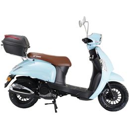 Motorroller Gt Union "Massimo 45 (mit/ohne Topcase)" & Mofas blau (babyblau) Motorroller