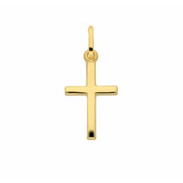 Adelia´s Kette mit Anhänger ADELIA´S "585 Gold Kreuz Anhänger" Halsketten Gr. Gelbgold 585, goldfarben (gold) Damen Ketten mit Anhänger Schmuckset - Set Halskette