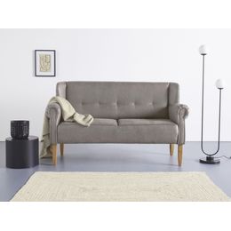 Küchensofa Home Affaire "Moro", grau, B:174cm H:99cm T:73cm, Sofas, in verschiedenen Stoffe und Farben