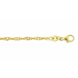 Adelia´s Goldarmband ADELIA´S "333 Gold Singapur Armband 18,5 cm" Armbänder Gr. Gelbgold 333, goldfarben (gold) Damen Armbänder Gold 18,5 cm 333 Goldschmuck für