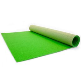 Läufer PRIMAFLOR-IDEEN IN TEXTIL "Eventteppich PODIUM" Teppiche Gr. B/L: 100 cm x 1000 cm, 2,6 mm, 1 St., grün (hellgrün) Küchenläufer Breite 100 cm, robuster Nadelfilz, Uni-Farben