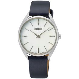 Quarzuhr Seiko "SWR079P1" Armbanduhren blau (dunkelblau) Damen Quarzuhren Armbanduhr, Damenuhr