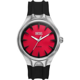Quarzuhr Diesel "STREAMLINE" Armbanduhren schwarz (schwarz, rot) Herren Hochzeitsmode Armbanduhr, Herrenuhr