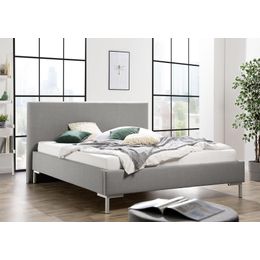 Polsterbett Maintal, grau, B:198cm H:102cm L:210cm, Betten, Polsterbett, Bettseiten zerlegt, ohne Bettkasten