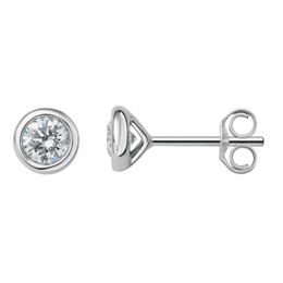 Paar Ohrhänger ONE ELEMENT Ohrringe Gr. Damen, 0.44 ct, Diamanten-Platin 950, silberfarben (silber) Damen Ohrhänger Platin Schmuck Zarge