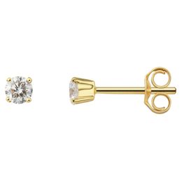 Paar Ohrstecker ONE ELEMENT "0.25 ct Diamant Brillant Ohrringe aus 585 Gelbgold" Gr. Damen, 0.25 ct, Diamanten, goldfarben (gold) Damen Ohrstecker Gold Schmuck