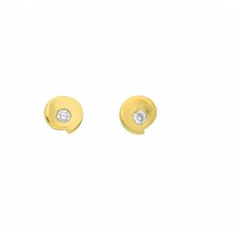 Adelia´s Paar Ohrhänger ADELIA´S "1 333 Gold Ohrringe / Ohrstecker mit Zirkonia" Gr. Damen, Gelbgold 333, goldfarben (gold) Damen 333 Gold mit Zirkonia Goldschmuck für