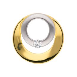 Adelia´s Ketten-Anhänger ADELIA´S "333 Gold Anhänger mit Zirkonia" Schmuckanhänger Gr. mit Zirkonia, Weißgold 333, goldfarben (gold) Damen 333 Gold mit Zirkonia Goldschmuck für