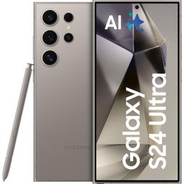 Samsung Smartphone "Galaxy S24 Ultra 512GB" Mobiltelefone AI-Funktionen grau (titanium gray) Smartphone Android Bestseller