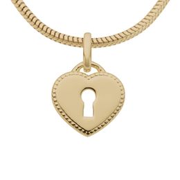 Kette mit Anhänger ONE ELEMENT "Anhänger aus 333 Gelbgold" Halsketten Gr. Gelbgold 333, goldfarben (gold) Damen Ketten mit Anhänger Schmuckset - Set verstellbarer Halskette