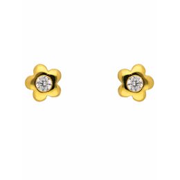 Adelia´s Paar Ohrhänger ADELIA´S "333 Gold Ohrringe Ohrstecker mit Zirkonia" Gr. Damen, Gelbgold 333, goldfarben (gold) Damen mit Zirkonia Goldschmuck für