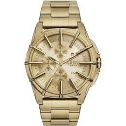 Chronograph Diesel "FRAMED" Armbanduhren goldfarben Herren Hochzeitsmode Quarzuhr, Armbanduhr, Herrenuhr, Stoppfunktion
