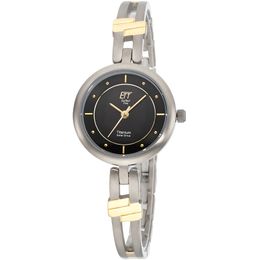 Solaruhr ETT "Namib, ELT-12116-25M" Armbanduhren grau (grau, goldfarben) Damen Solaruhren Armbanduhr, Damenuhr