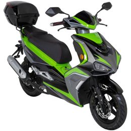 Motorroller Gt Union "Striker" & Mofas grün (grün, schwarz) Motorroller mit Topcase Bestseller