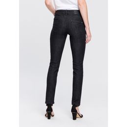 Skinny-fit-Jeans Arizona "Shaping" Gr. 50, N-Gr, schwarz (black) Damen Jeans Röhrenjeans Mid Waist
