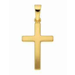 Adelia´s Ketten-Anhänger ADELIA´S "333 Gold Kreuz Anhänger" Schmuckanhänger Gr. Damen, Gelbgold 333, goldfarben (gold) Damen Goldschmuck für & Herren