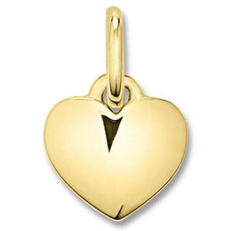 Kette mit Anhänger ONE ELEMENT "Herz Herz aus 333 Gelbgold" Halsketten Gr. Gelbgold 333, goldfarben (gold) Damen Ketten mit Anhänger Schmuckset - Set verstellbarer Halskette