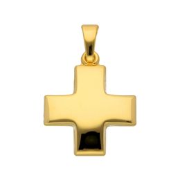 Adelia´s Ketten-Anhänger ADELIA´S "333 Gold Kreuz Anhänger" Schmuckanhänger Gr. Gelbgold 333, goldfarben (gold) Damen Goldschmuck für & Herren