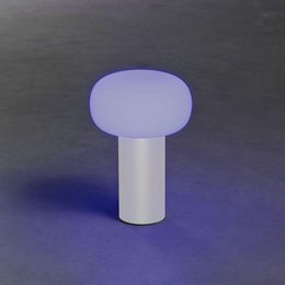 LED Tischleuchte Konstsmide "Antibes" Lampen Gr. Ø 13 cm Höhe: 19 cm, weiß LED Tischlampen Antibes USB-Tischleuchte weiß, 270030004000K+RGB, dimmbar
