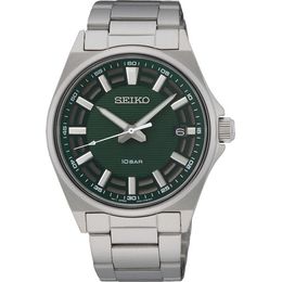 Quarzuhr Seiko "SUR503P1" Armbanduhren silberfarben Herren Quarzuhren Armbanduhr, Herrenuhr, Datum
