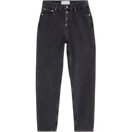 Mom-Jeans Calvin Klein Jeans Plus "MOM JEAN PLUS" Gr. 40 (4XL), N-Gr, schwarz (denim black) Damen Jeans Mom wird in Weiten angeboten